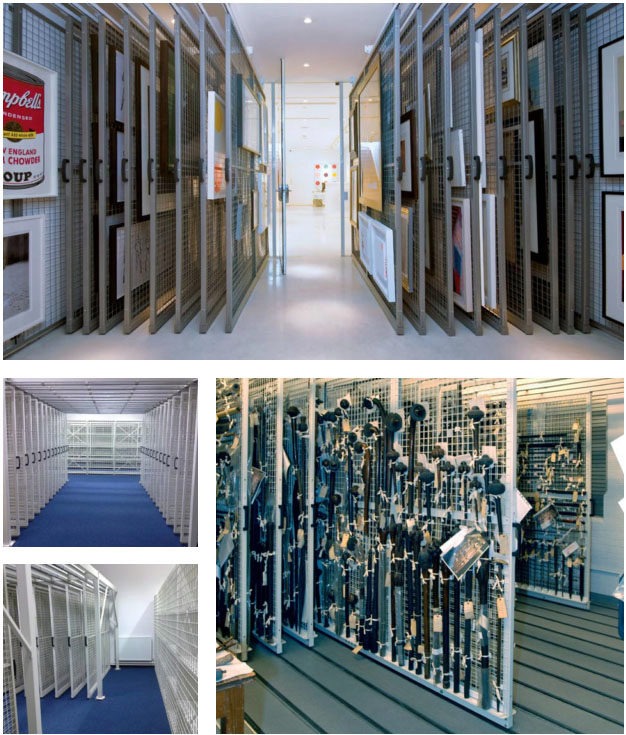 Picture Frame & Artwork Storage Rack: Invicta Mobile Shelving